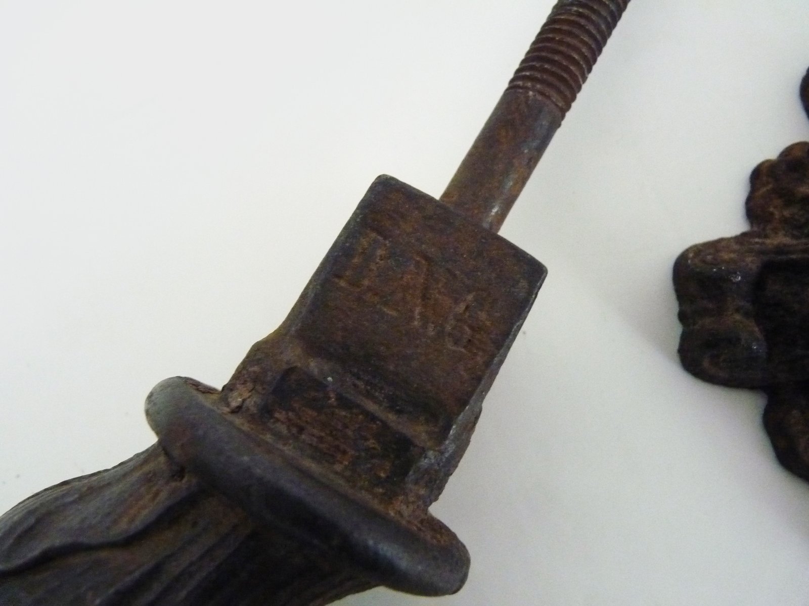 Cast Iron Cherub Angel Door Knocker, 1800s for sale at Pamono