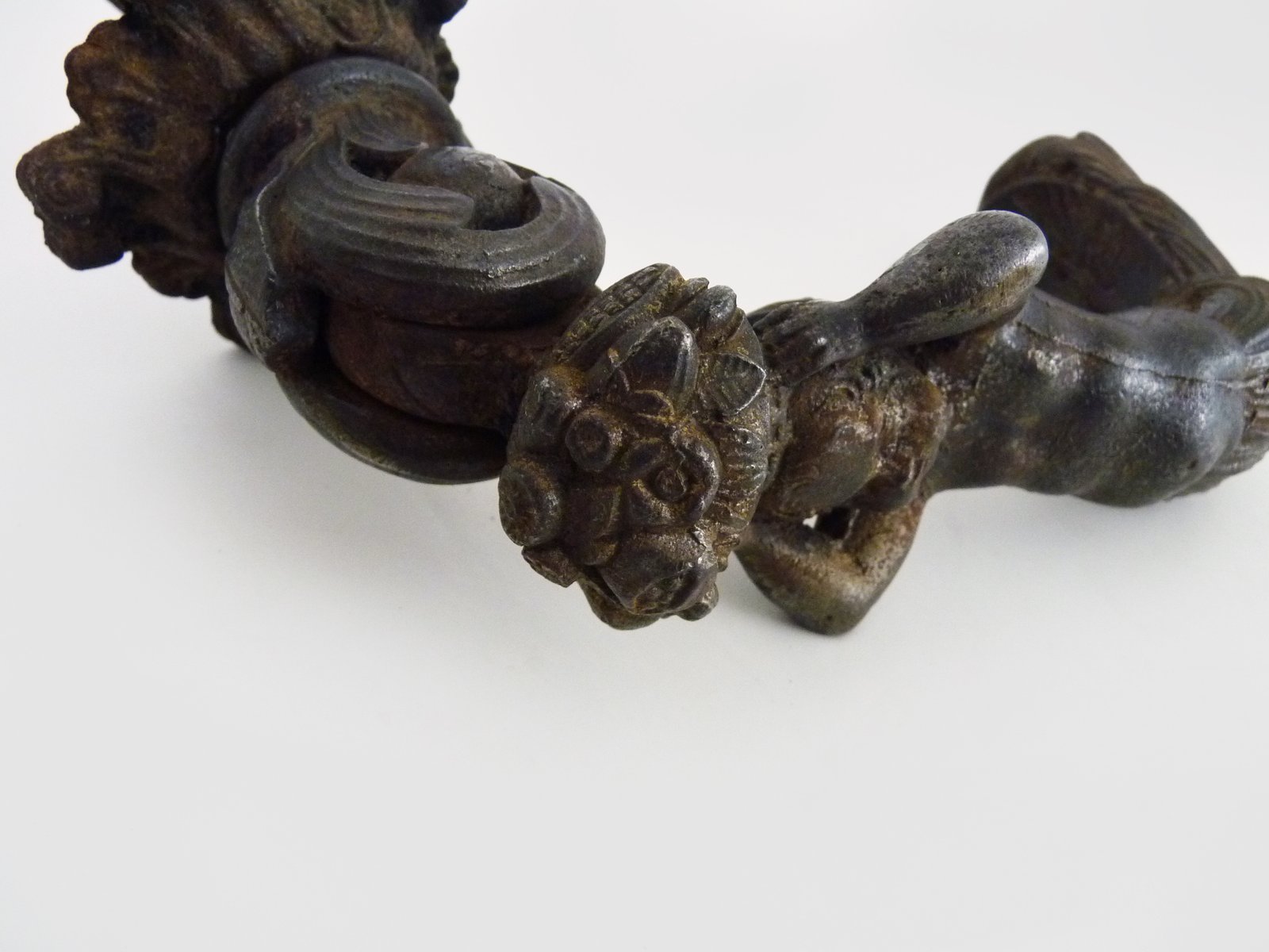 Cast Iron Cherub Angel Door Knocker, 1800s for sale at Pamono