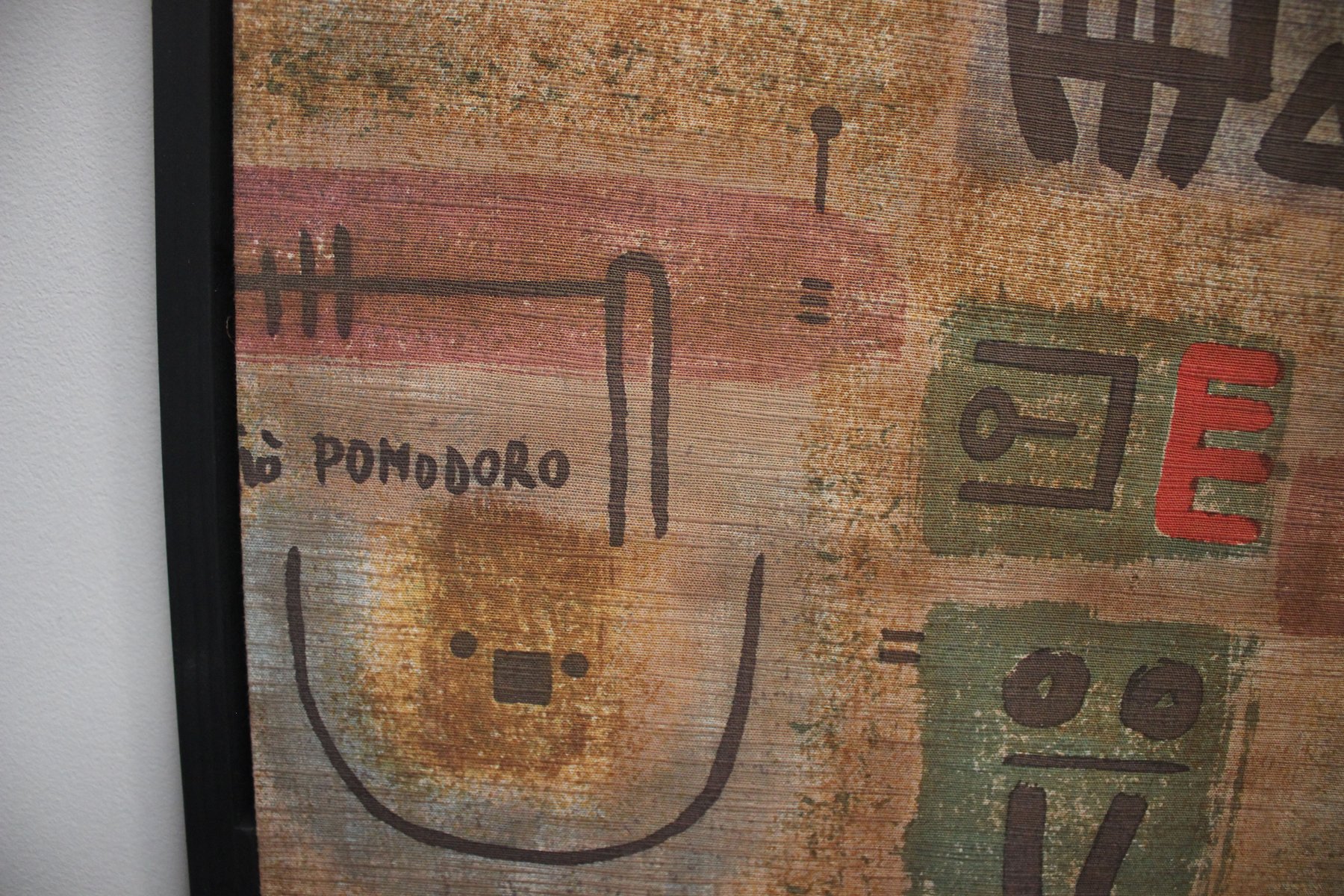 Silk-Screened Fabric Panel by Gio Pomodoro, 1950s for sale at Pamono