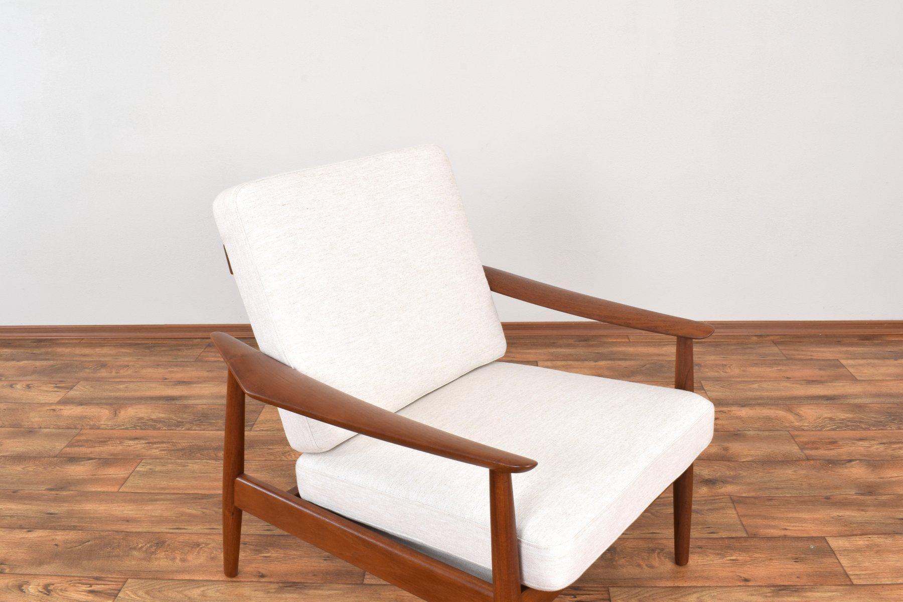 Mid-Century Danish Teak Armchair Fd-164 by Arne Vodder for France & Son ...