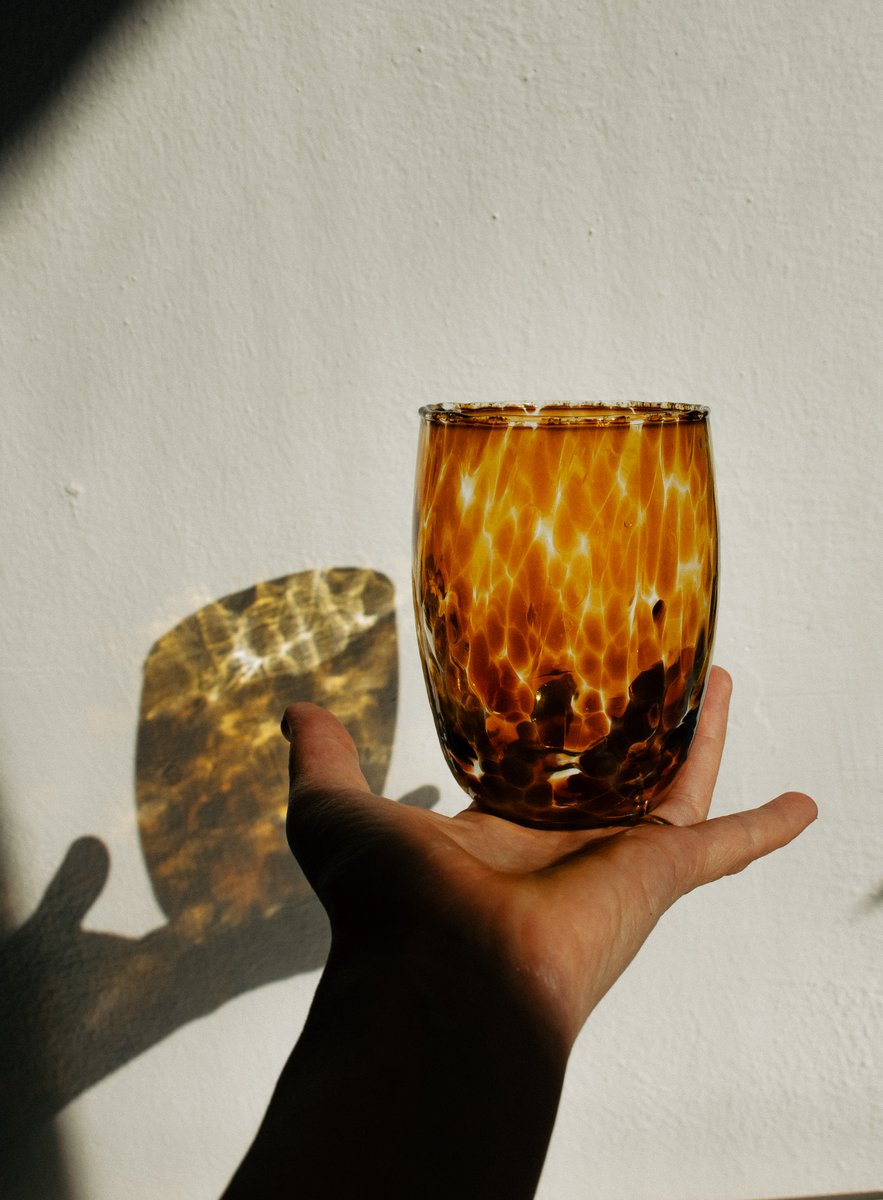 Hot Chocolate Murano Glasses by Maryana Iskra, Set of 6 for sale at Pamono