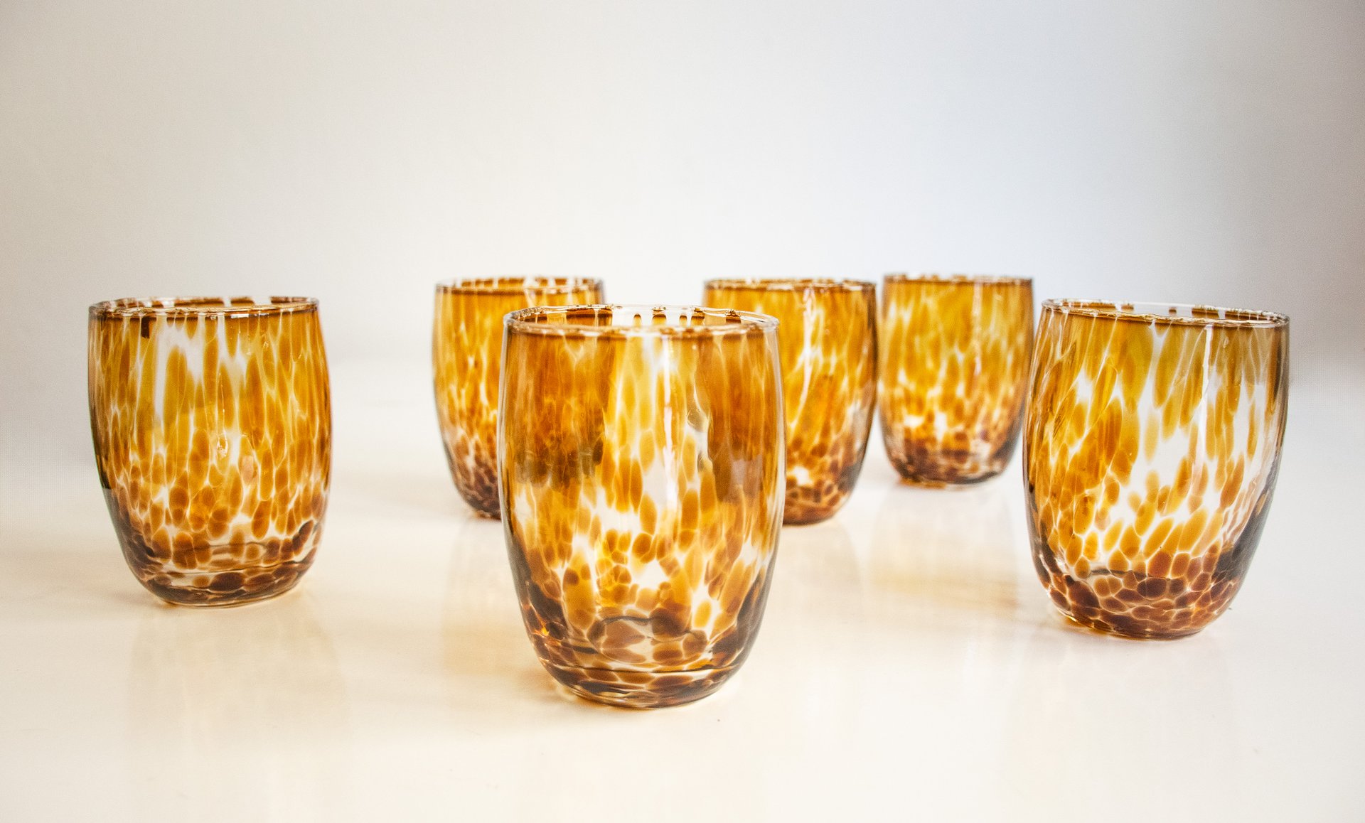 Hot Chocolate Murano Glasses by Maryana Iskra, Set of 6 for sale at Pamono
