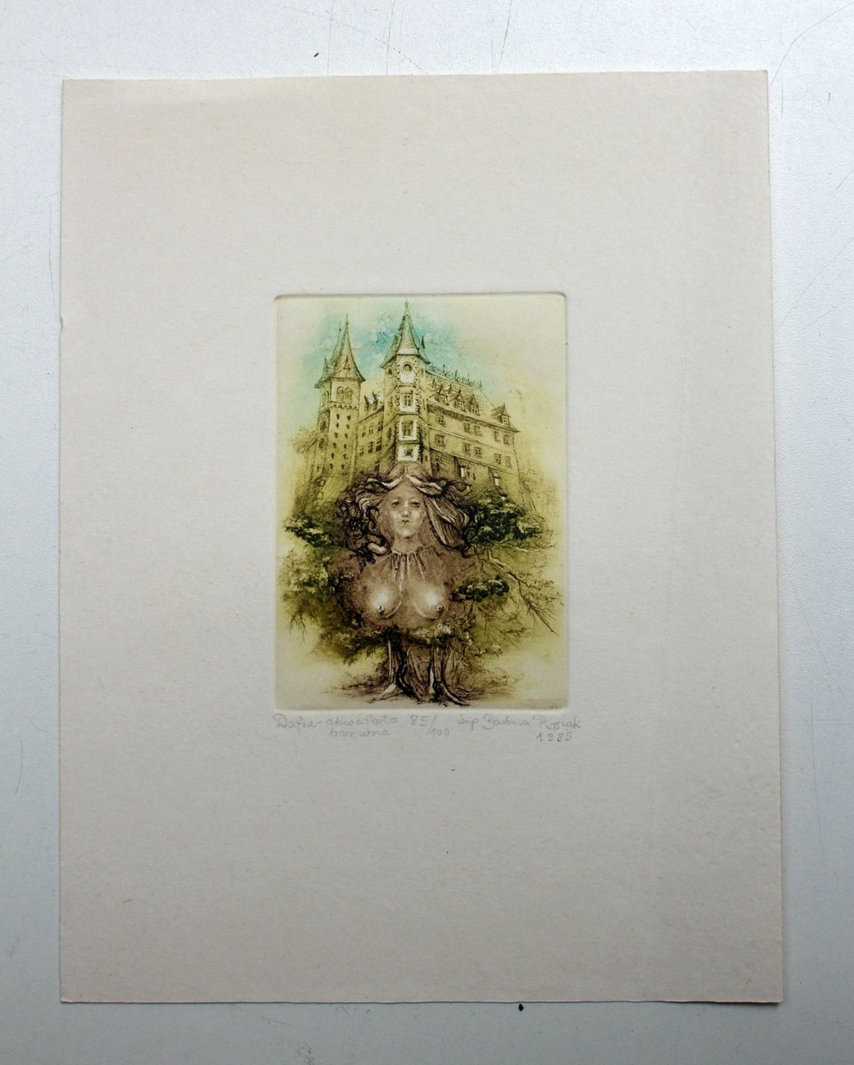 Barbara Rosiak, Daphne, Etching on Paper, 1985 for sale at Pamono