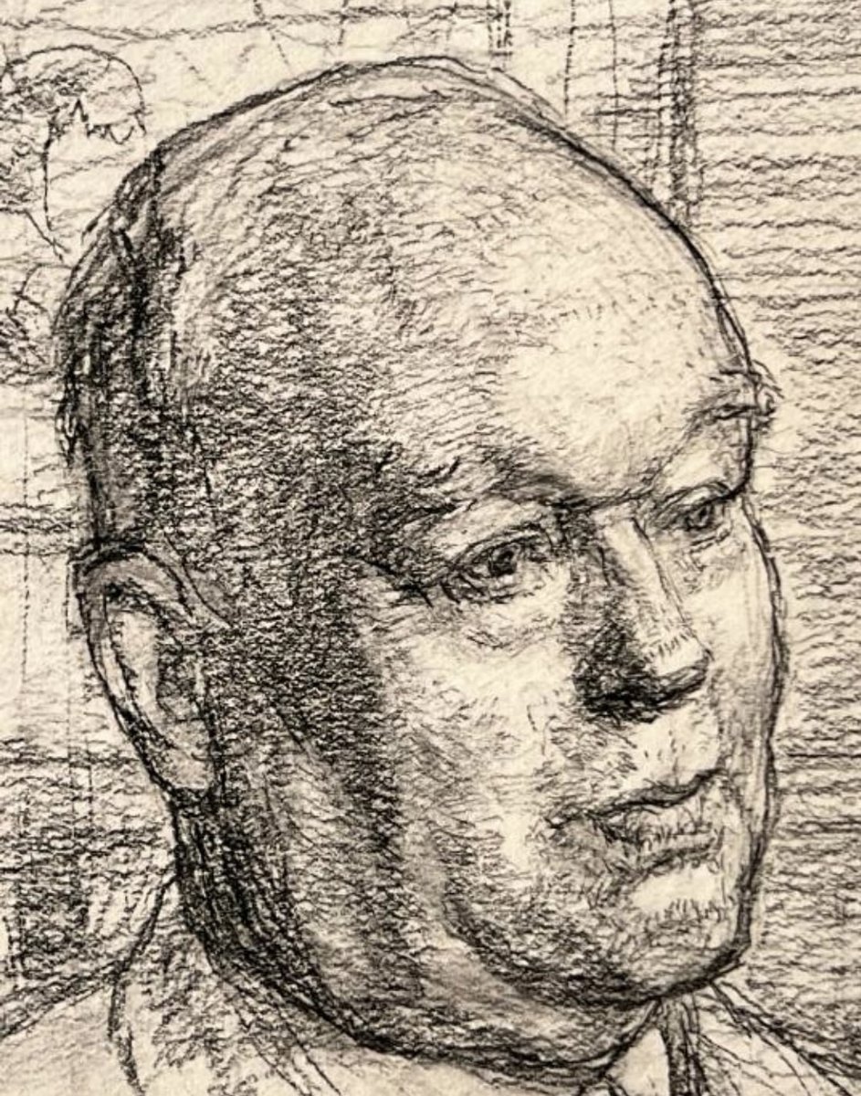 Malcolm Osborne, Portrait of Wilfred E. Billinghame, 1960, Pencil ...