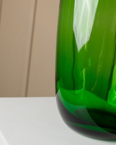 Vintage Oval Green Glass Vase Stockholm Series by Maria Vinka for Ikea ...