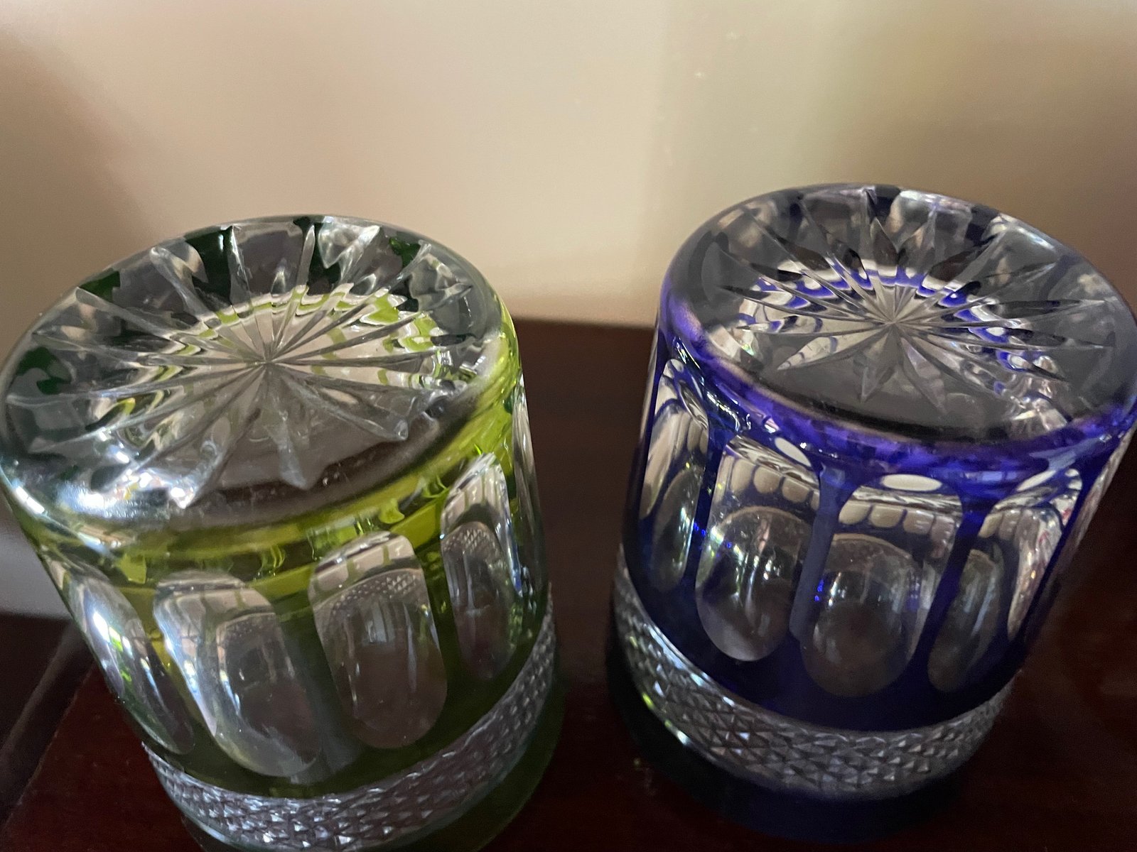 Crystal Whiskey Glasses Set, 1950s, Set of 6 for sale at Pamono