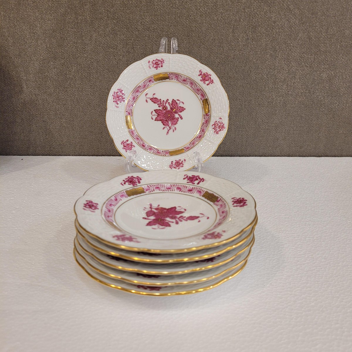 Apponyi Rose Dishes from Herend Porcelain, Hungary, 1950s for sale at ...