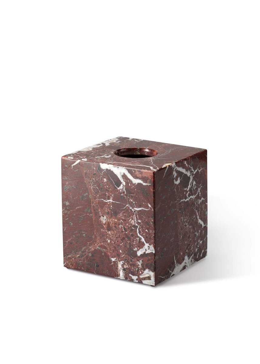 Rosso Lepanto Marble Square Tissue Box by Royal Bee Design for sale at ...