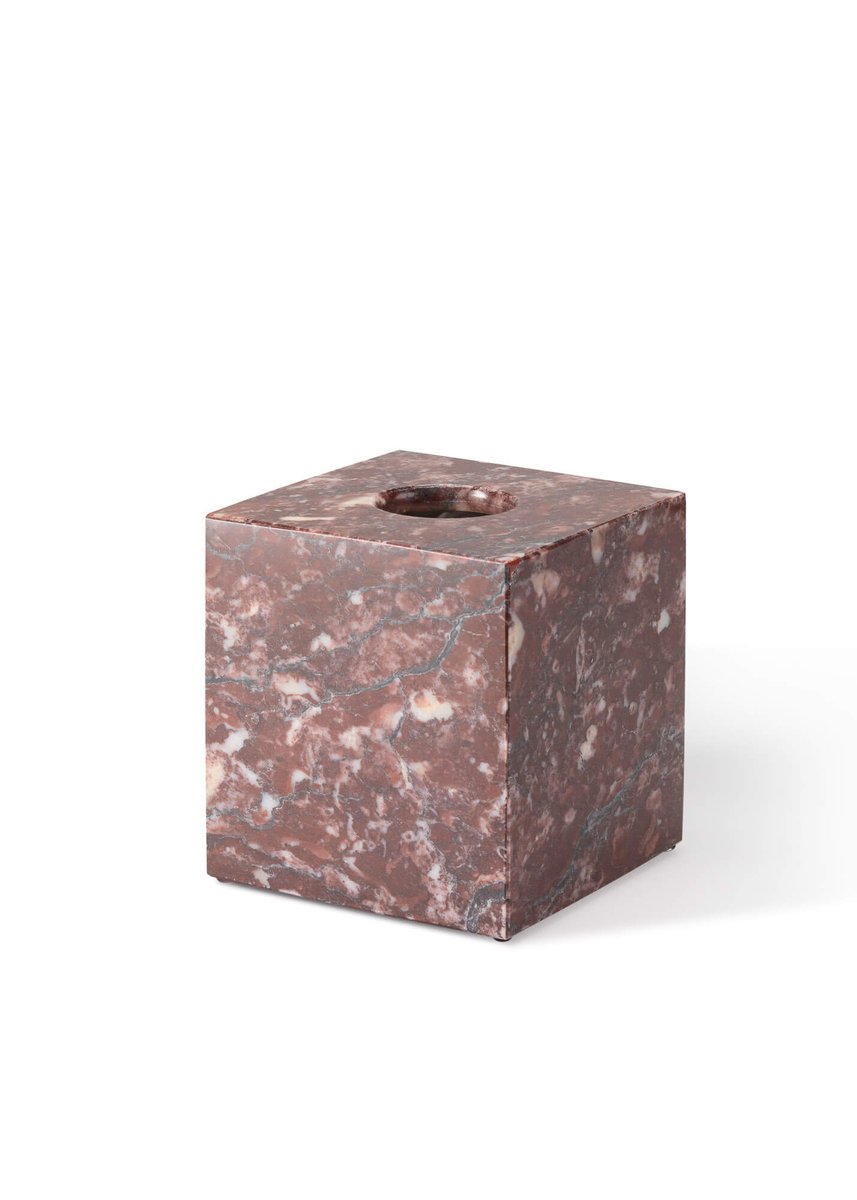 Pink Marble Square Tissue Box by Royal Bee Design for sale at Pamono