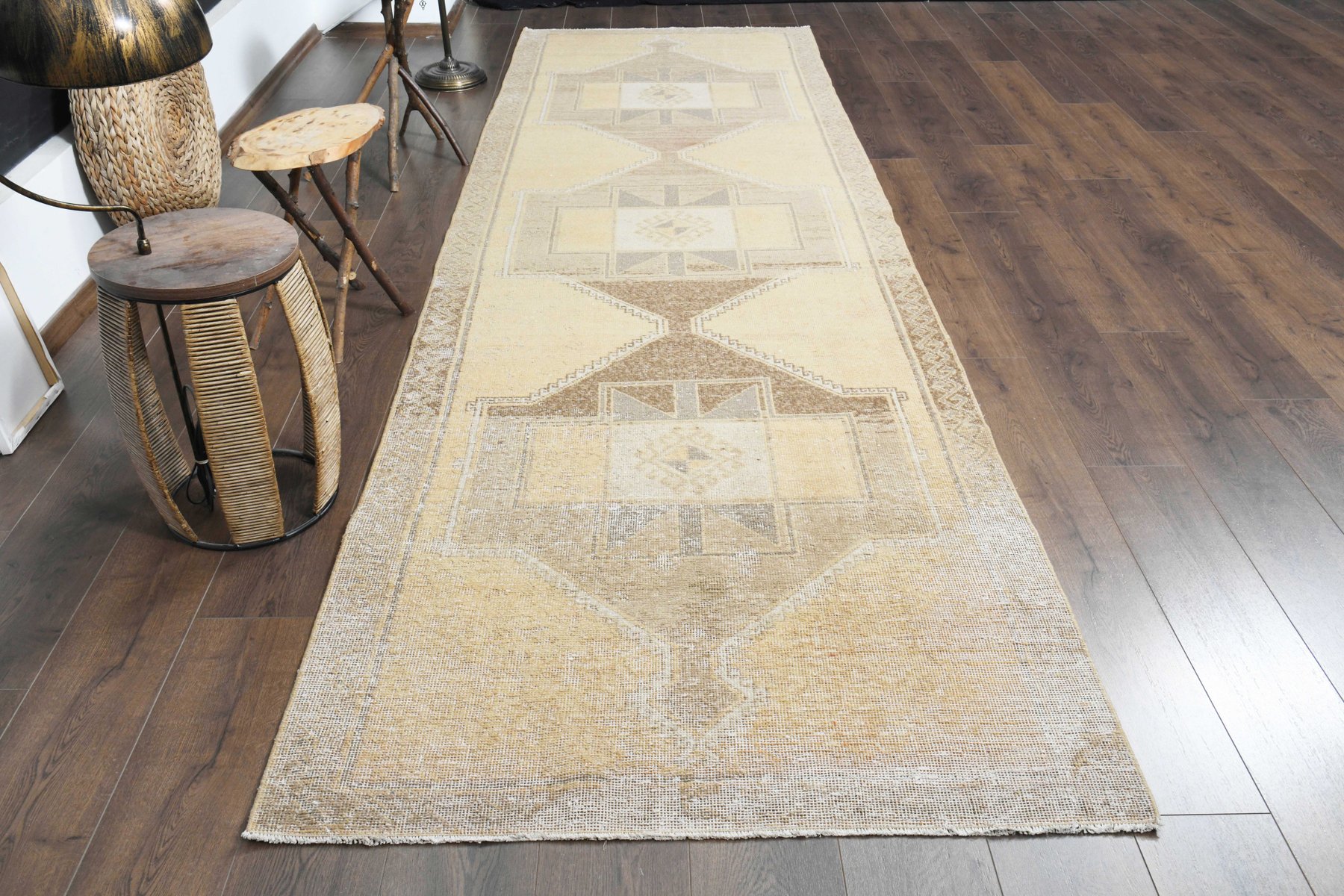 Vintage Orange Runner Rug, 1960s for sale at Pamono