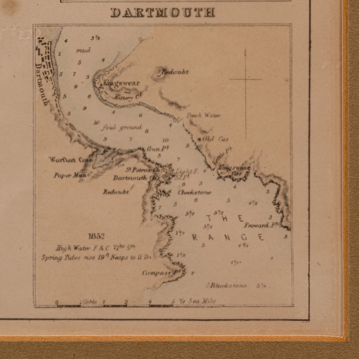 Antique Lithography Map for sale at Pamono