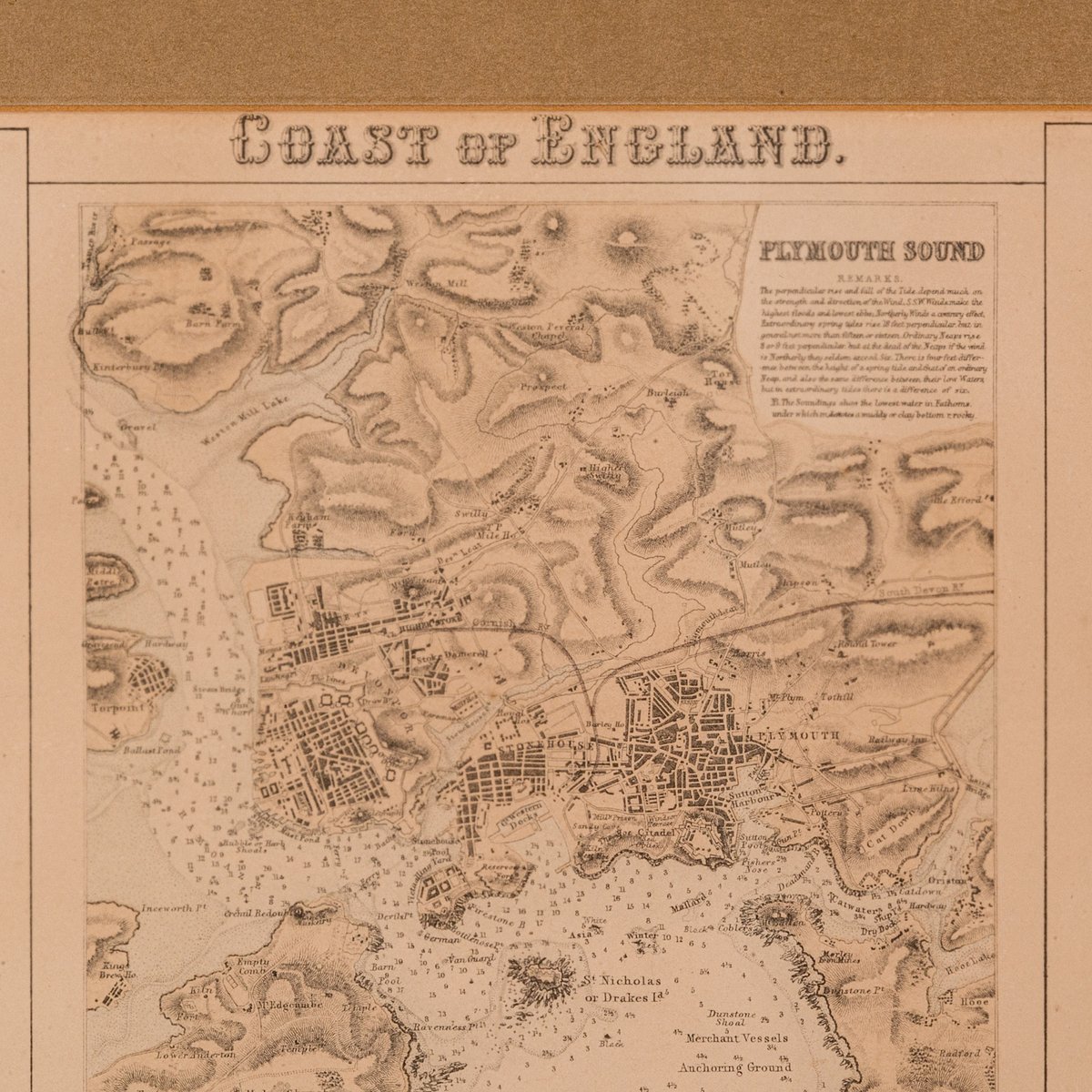 Antique Lithography Map for sale at Pamono