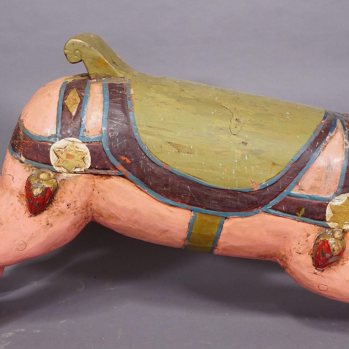 Antique Children's Carousel Pig, Germany, 1920s for sale at Pamono