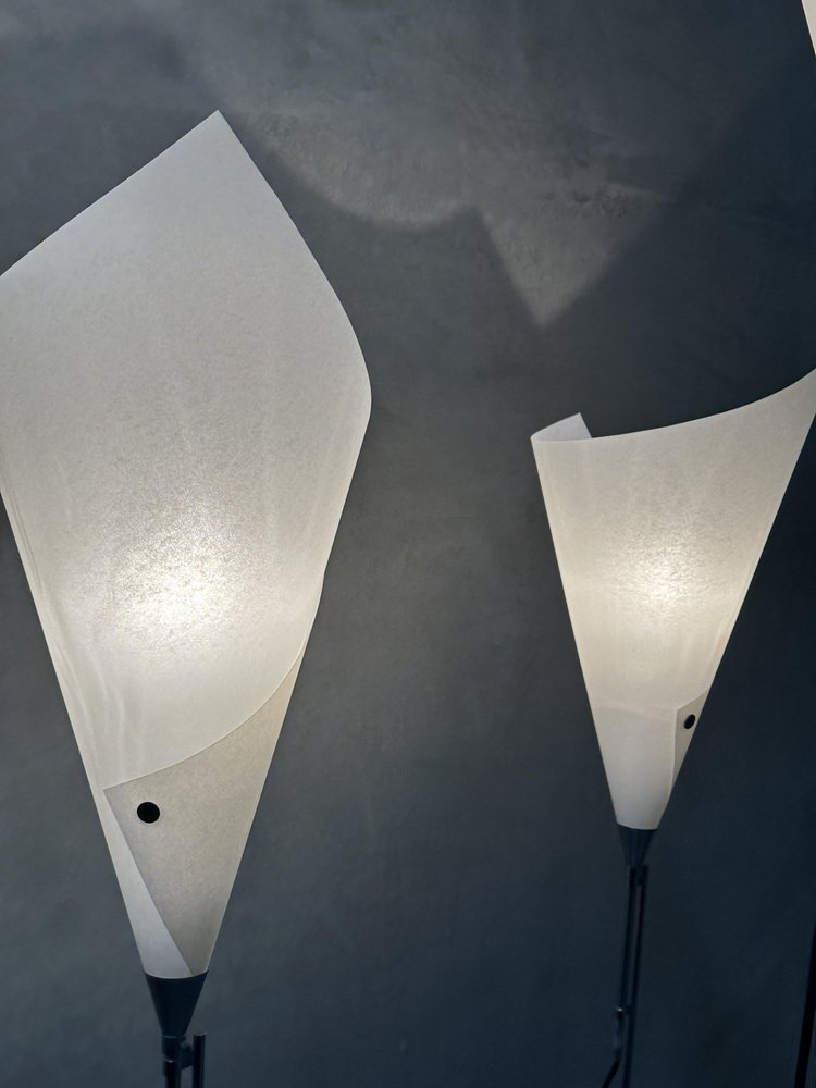 Calla Floor Lamps by Marcello Cuneo for Valenti, Italy, 1975, Set of 3 ...