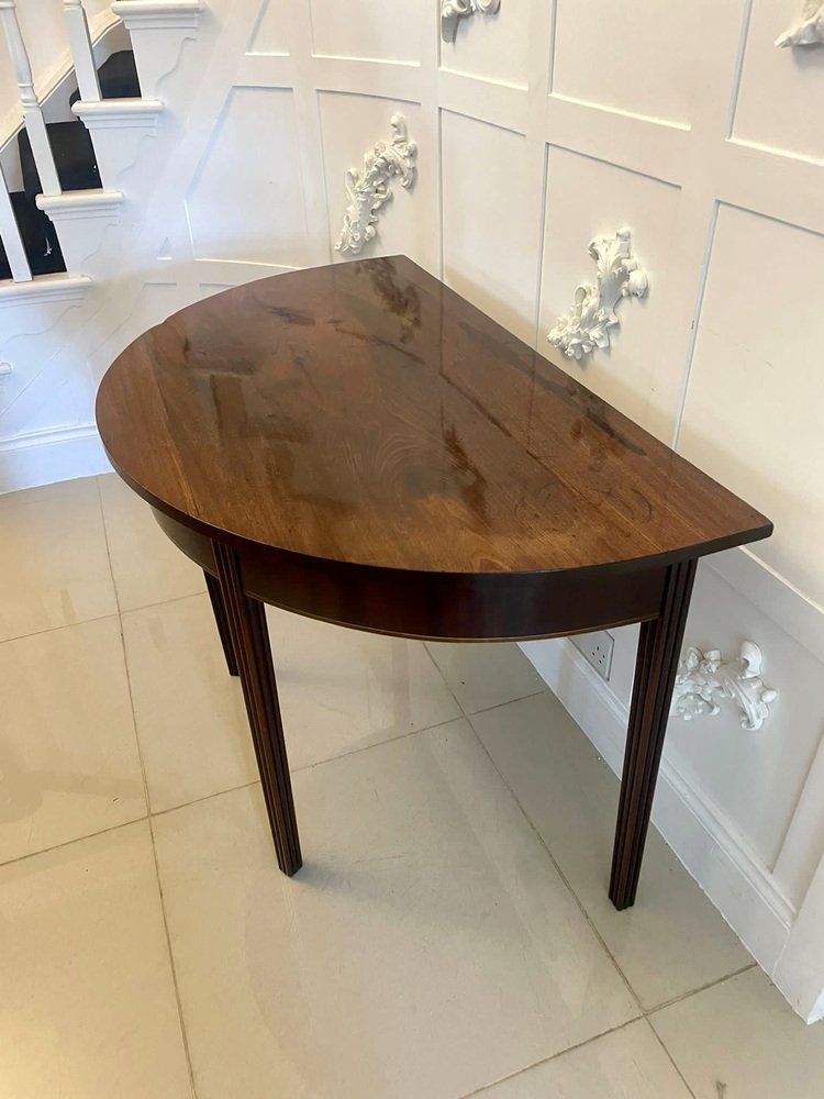 Antique George III Figured Mahogany Metamorphic Dining Table, 1800s for ...