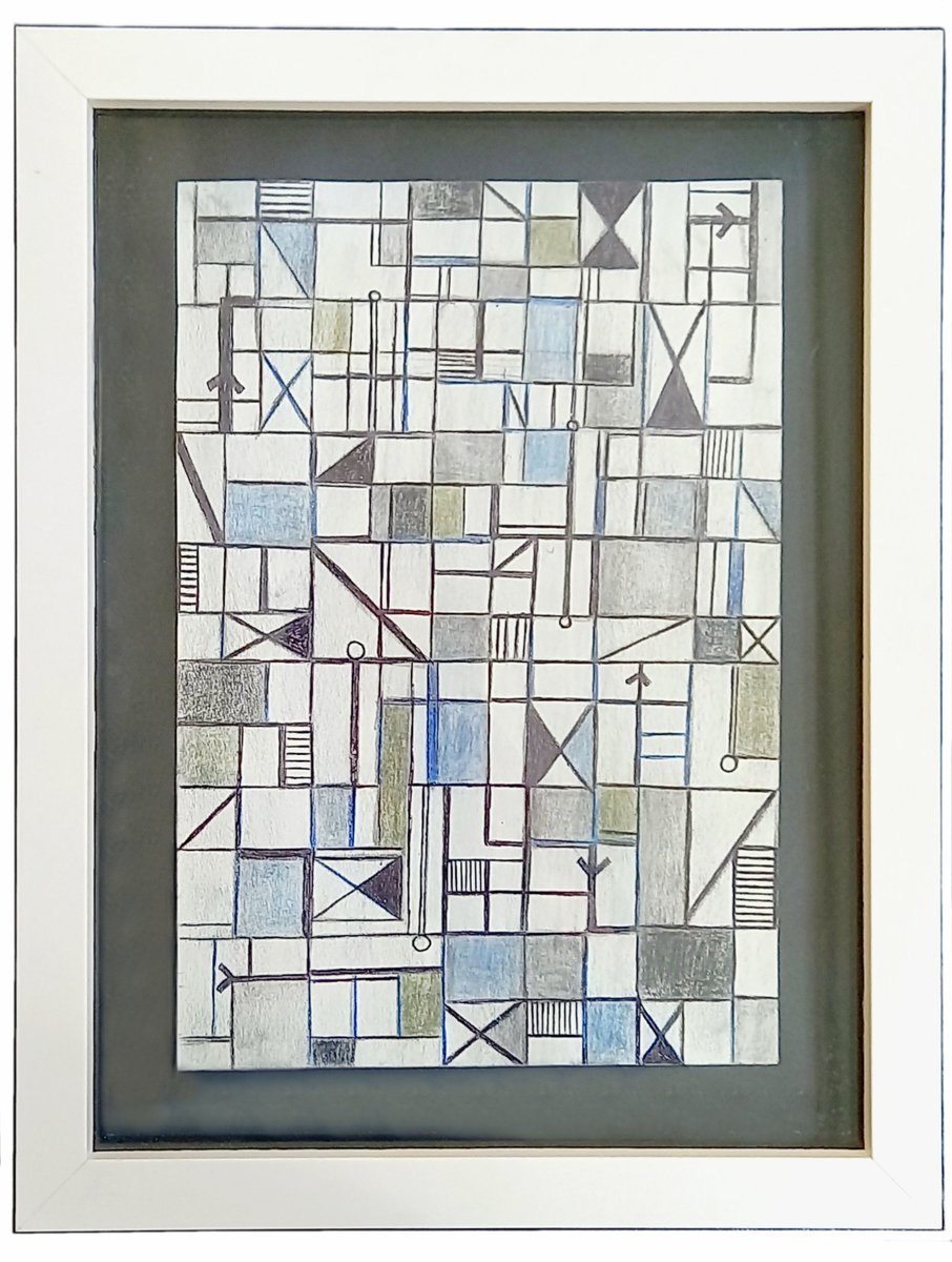 Luc Boudens, The City Awakens, 2014, Mixed Media on Paper for sale at ...