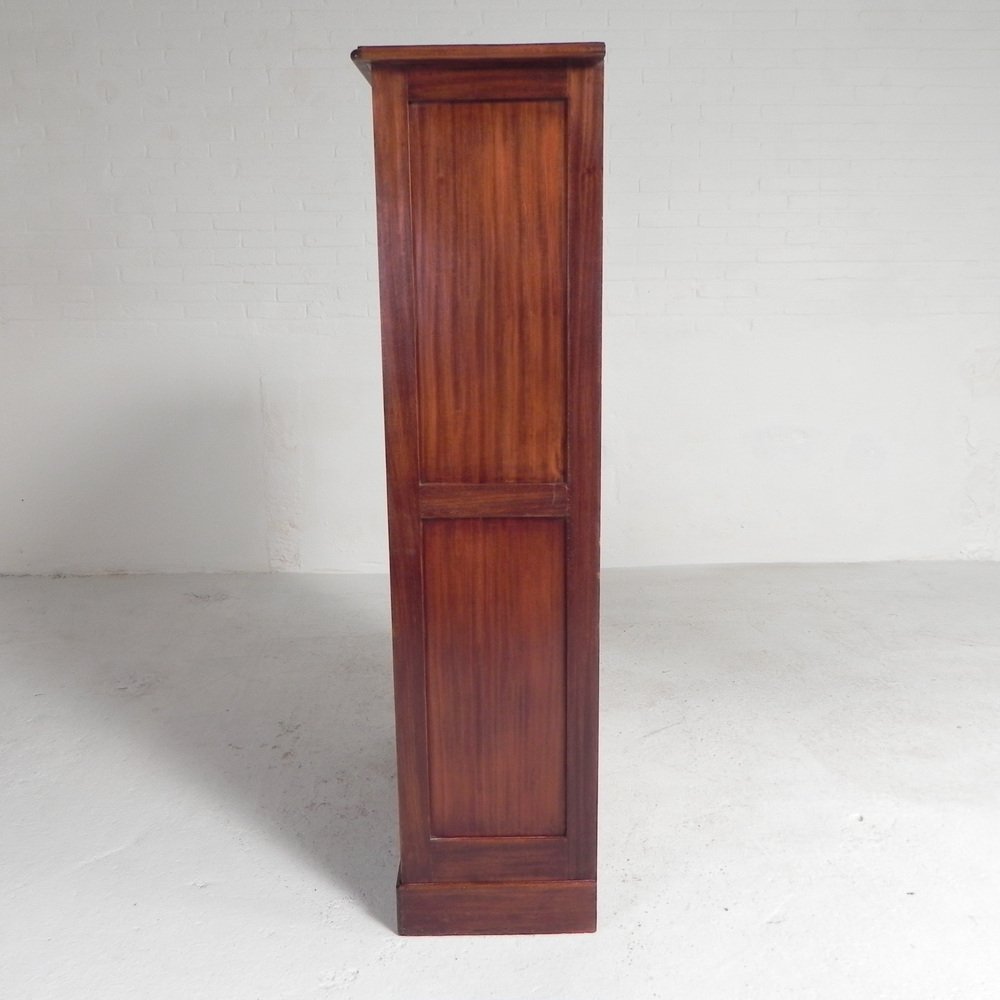 Mahogany Roller Shutter Cabinet with 2 Shutters, 1930s for sale at Pamono