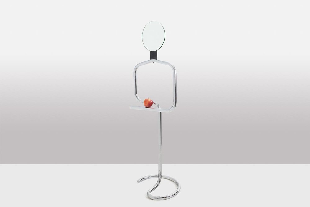 Valet with Mirror from Maison Jansen, 1970s for sale at Pamono