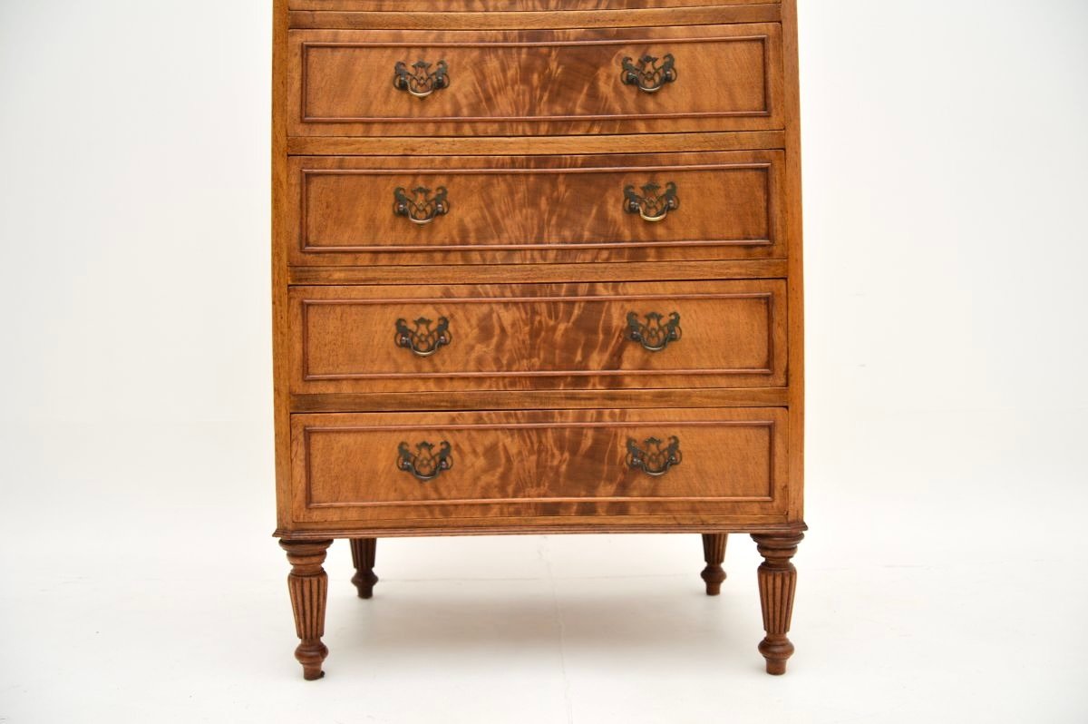 Vintage Georgian Style Concave Chest of Drawers, 1930s for sale at Pamono