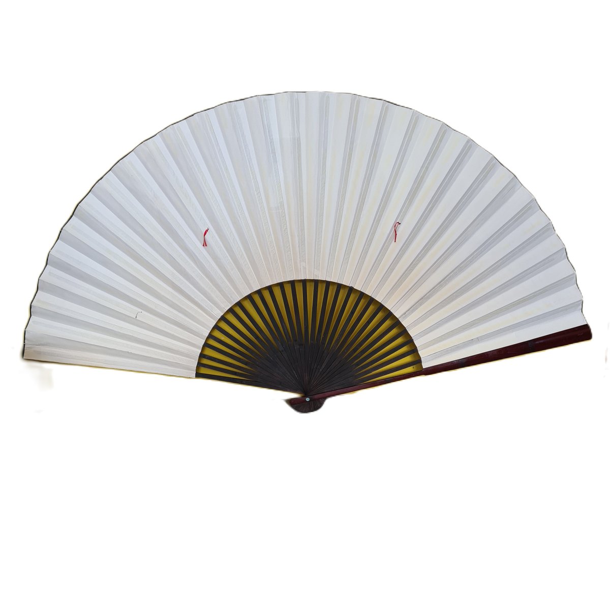 Large Chinese Fan with Birds and Flowers, 1980s for sale at Pamono