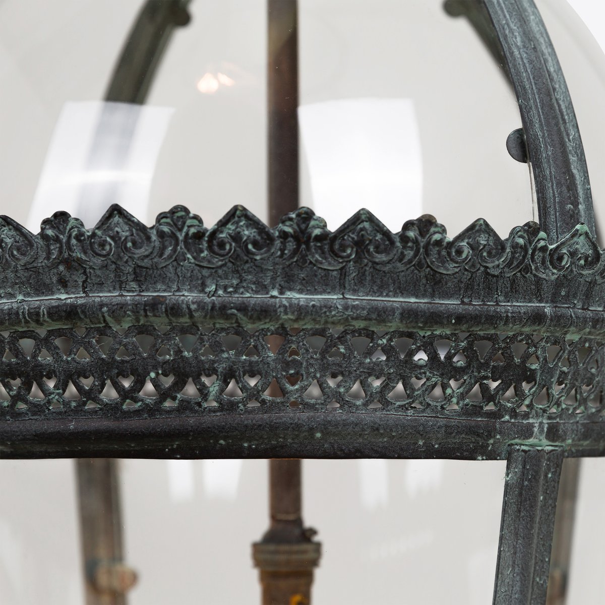 Medium Verdigris Bronze Byron Lantern from Pure White Lines for sale at ...