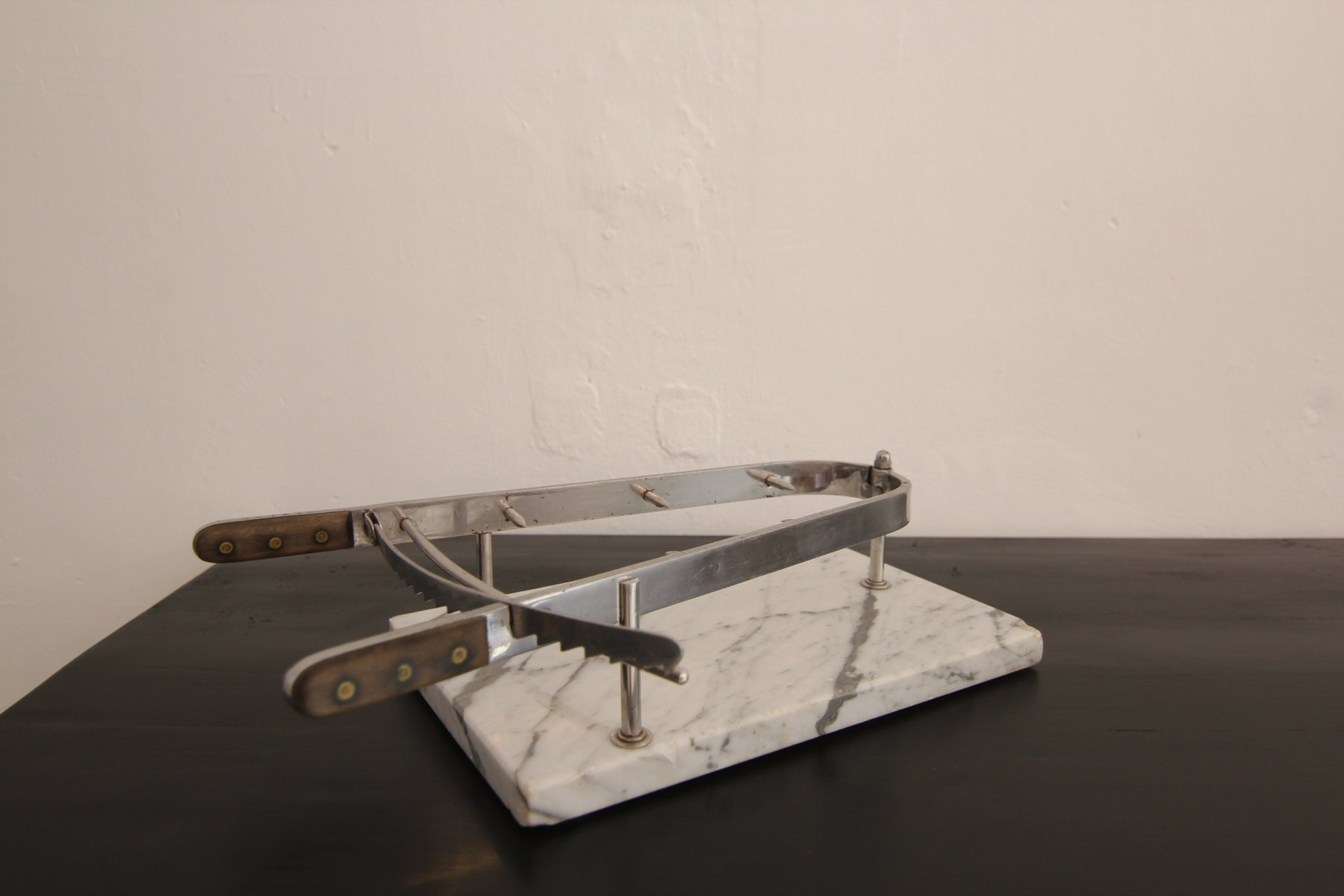 Early 20th Century Ham Holder on Marble Base, 1920s for sale at Pamono