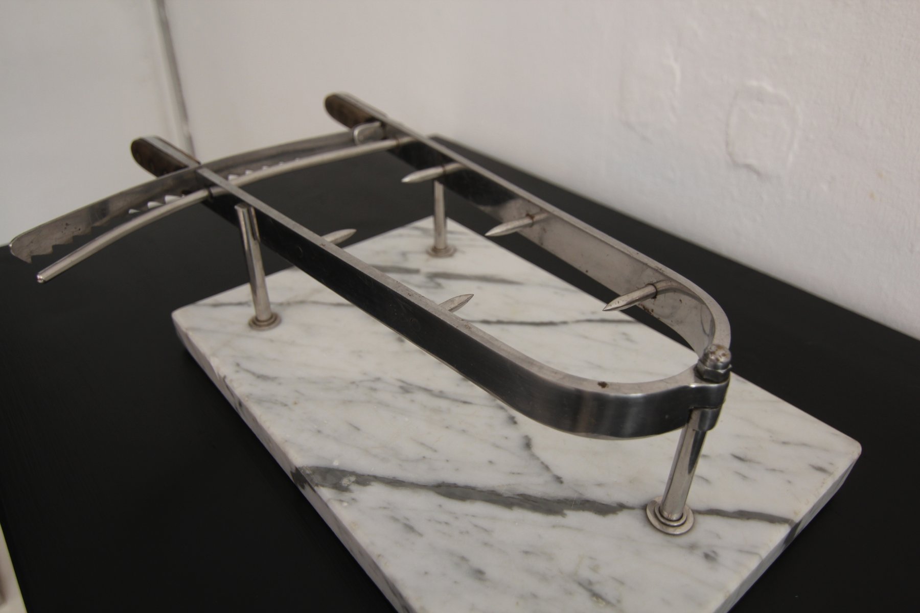 Early 20th Century Ham Holder on Marble Base, 1920s for sale at Pamono