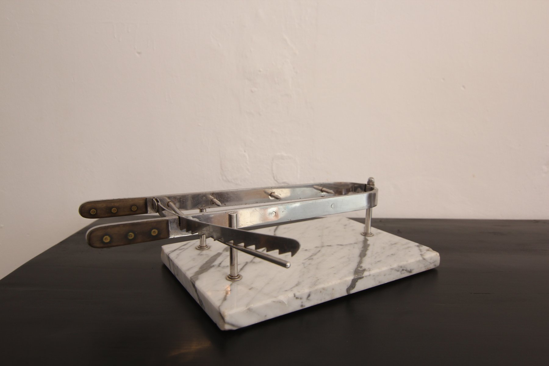 Early 20th Century Ham Holder on Marble Base, 1920s for sale at Pamono
