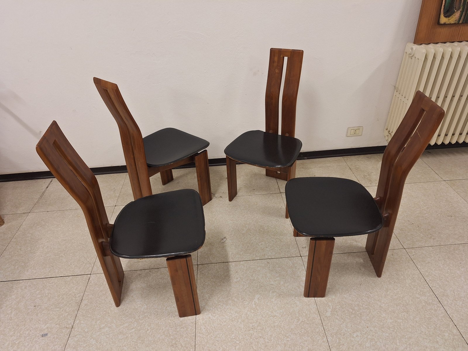 High Back Model Chairs by Mario Marenco for Mobilgirgi, 1960s, Set of 4 ...