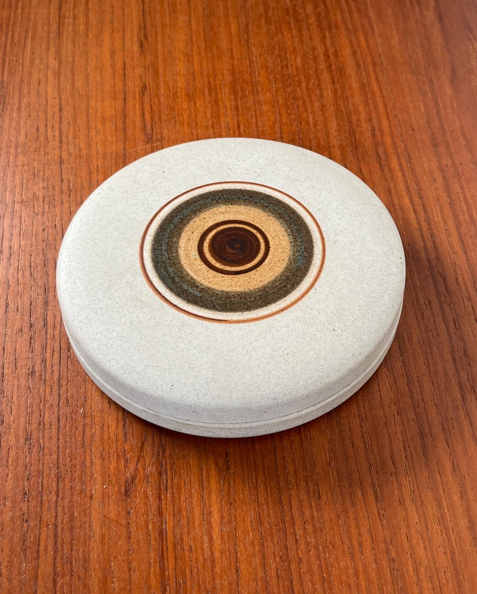 Vintage Stoneware Bowl with Lid by Tove Rappold for Knabstrup, Denmark ...