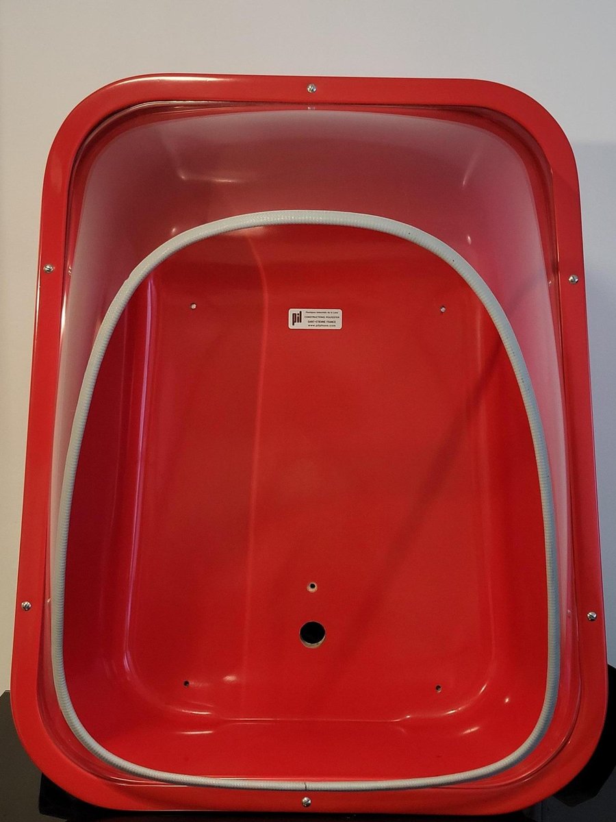 Pil Soundproof Telephone Booth in Red Plastic for sale at Pamono