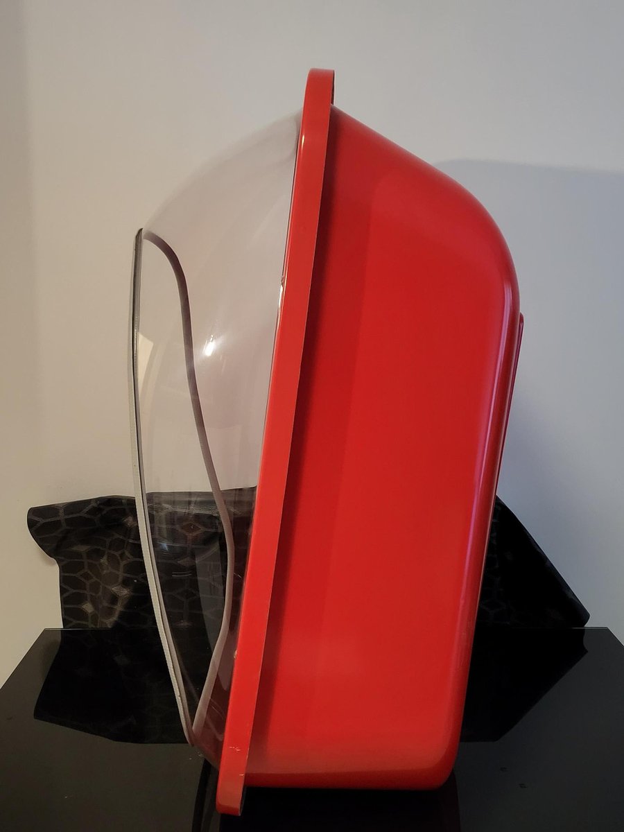 Pil Soundproof Telephone Booth in Red Plastic for sale at Pamono