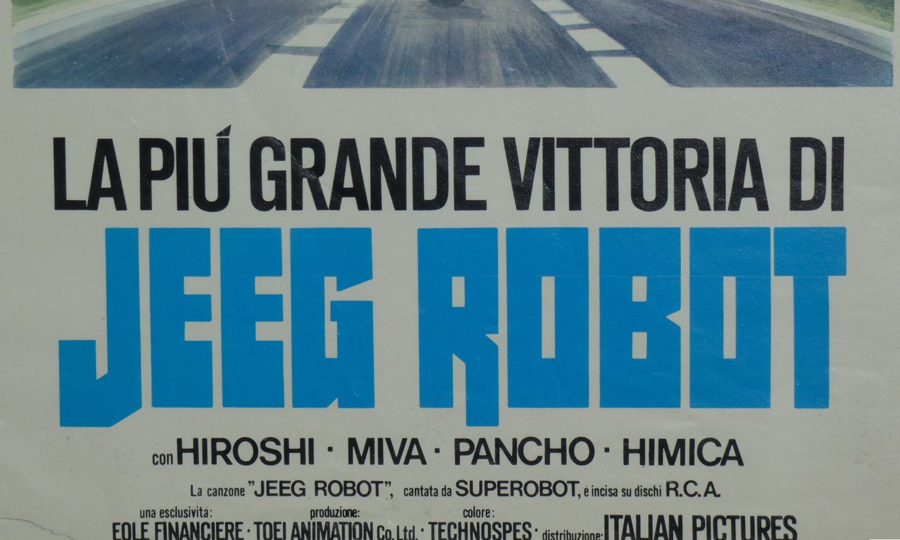 Original First Edition Anime Jeeg Robot Poster by Mario Piovano for ...