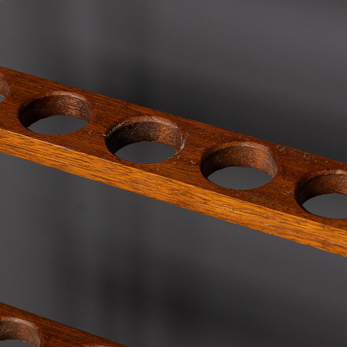 20th Century Edwardian English Oak & Brass Walking Stick Stand, 1910s ...