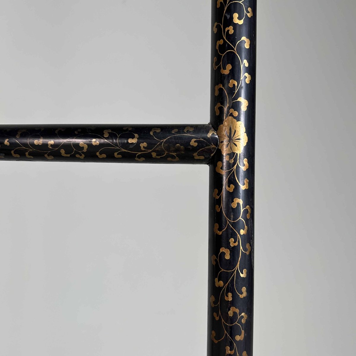 Antique Japanese Lacquered Sunset Kimono Hanger Stand for sale at Pamono