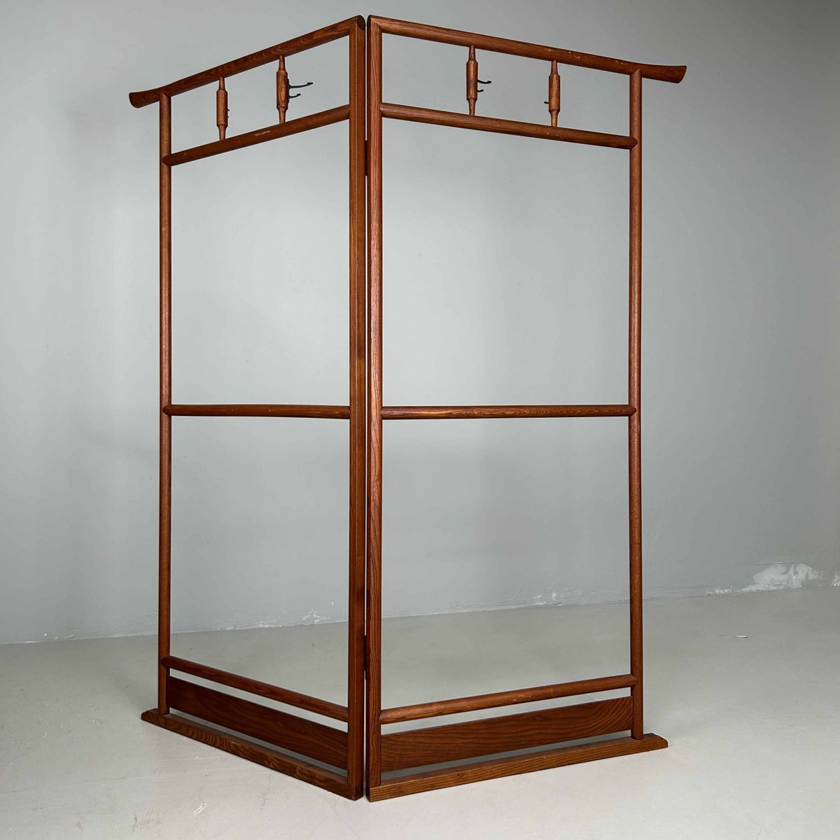 Vintage Japanese Wooden Kimono Hanger Stand for sale at Pamono