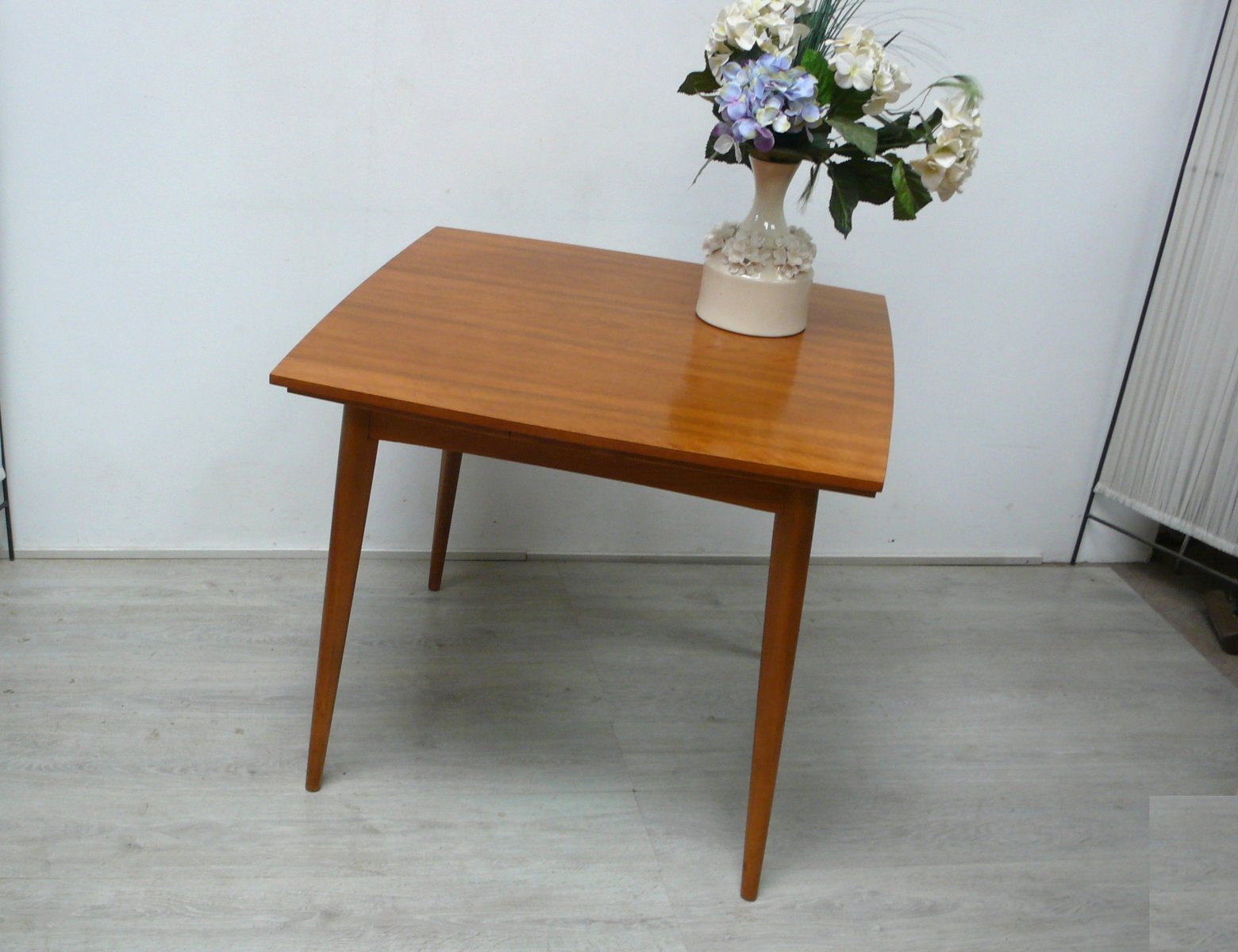 Small Extendable Teak Dining Table Square, Denmark, 1960s for sale at ...