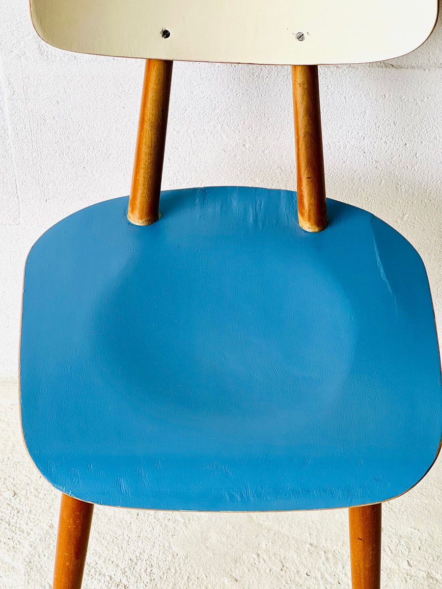 Vintage Kitchen Chairs from Ton, 1960s, Set of 4 for sale at Pamono