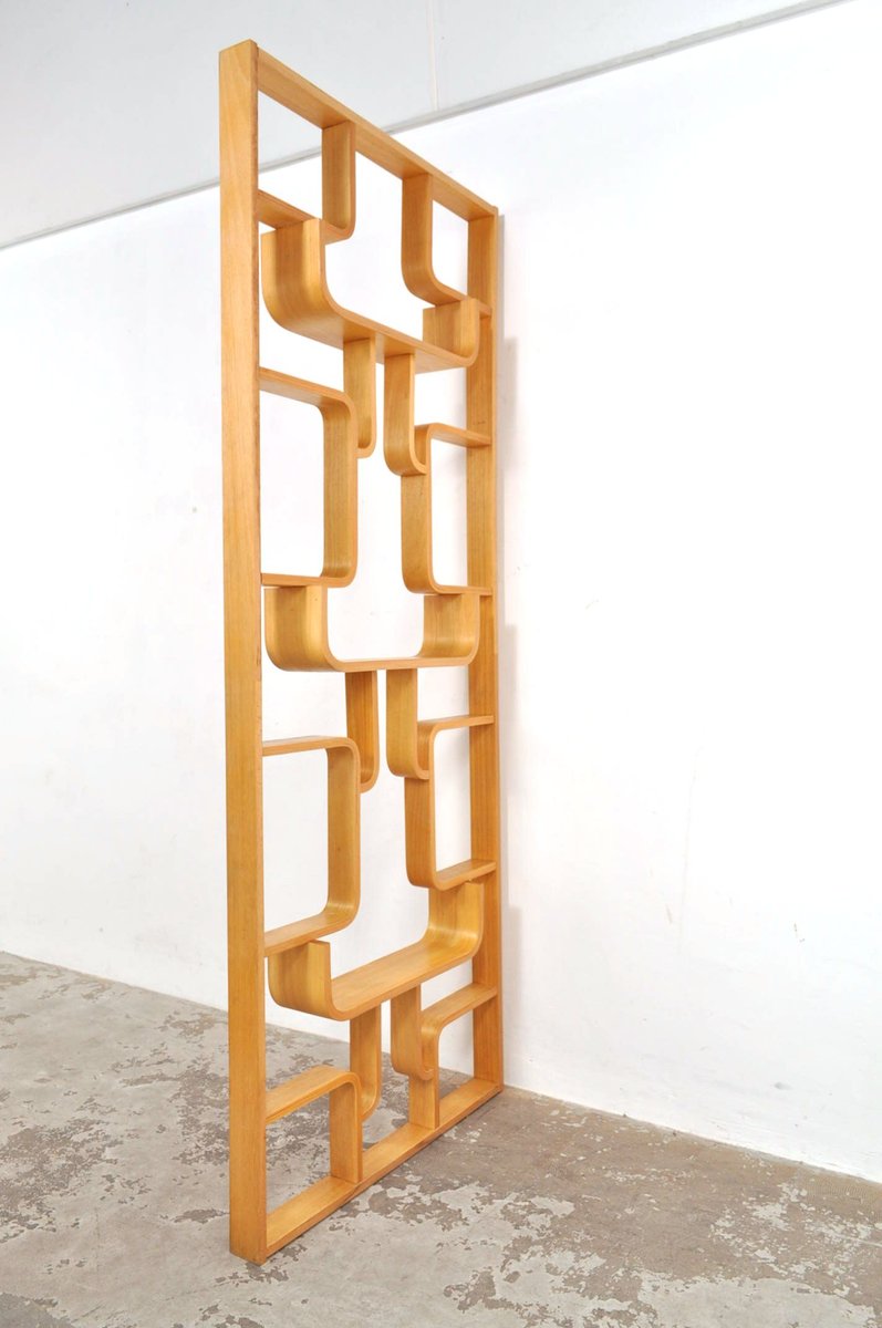 Vintage Room Divider by Ludvik Volak for Drevopodnik Holesov, 1950s for ...
