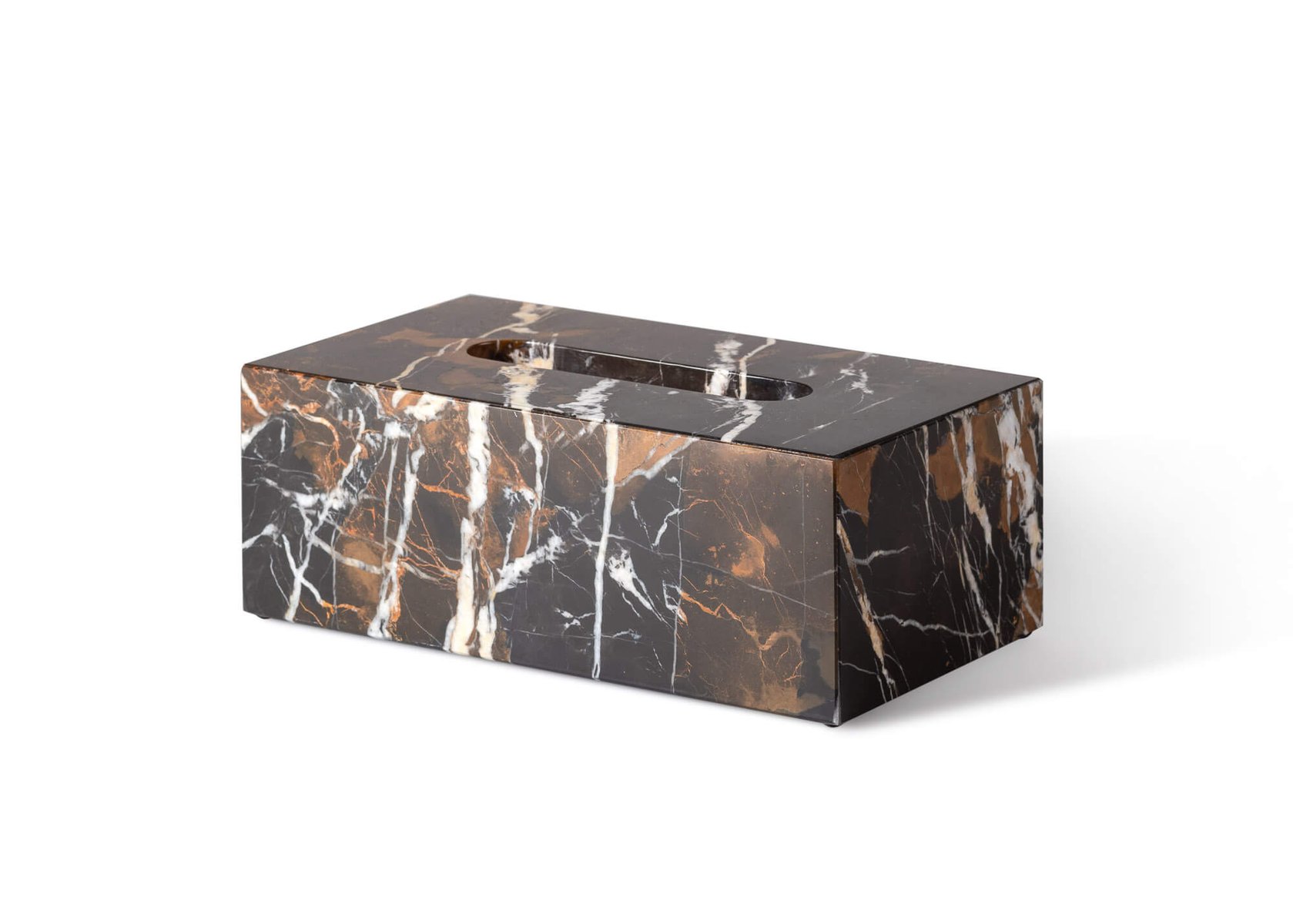 Black & Gold Marble Rectangular Tissue Box by Royal Bee Design for sale ...