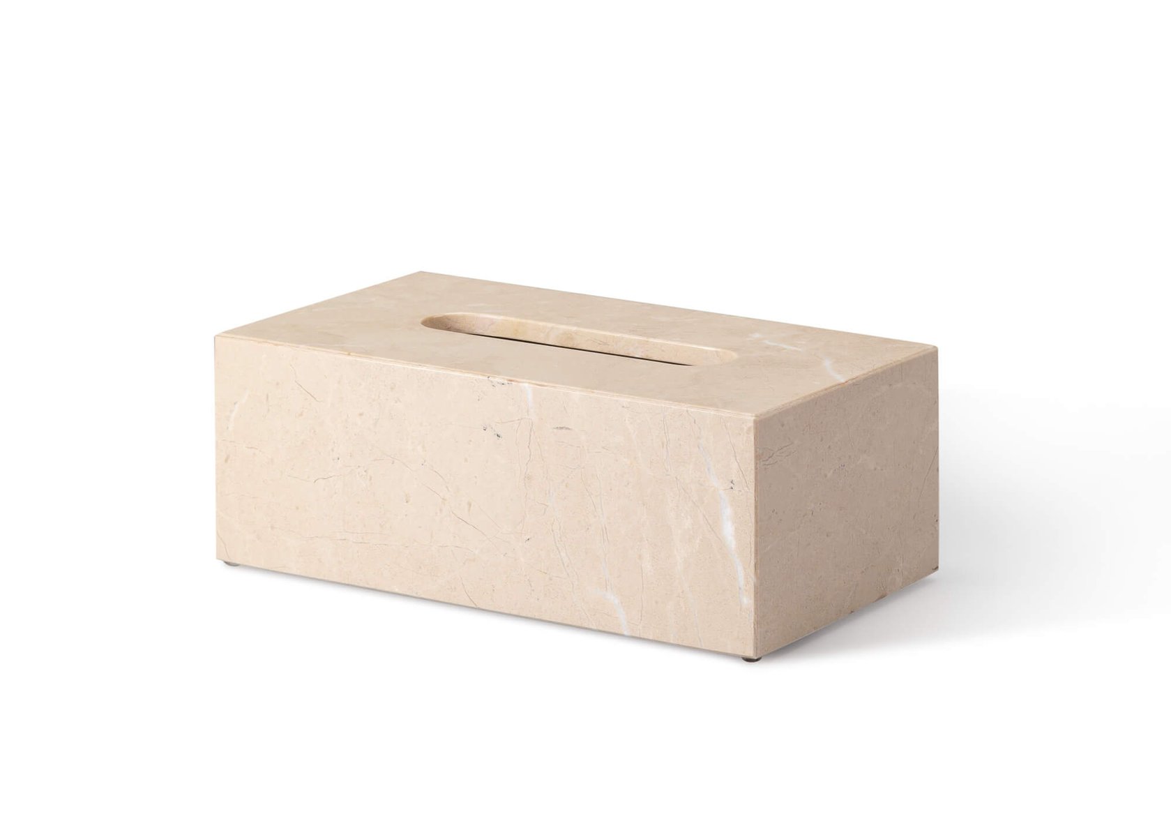 Beige Marble Rectangular Tissue Box by Royal Bee Design for sale at Pamono