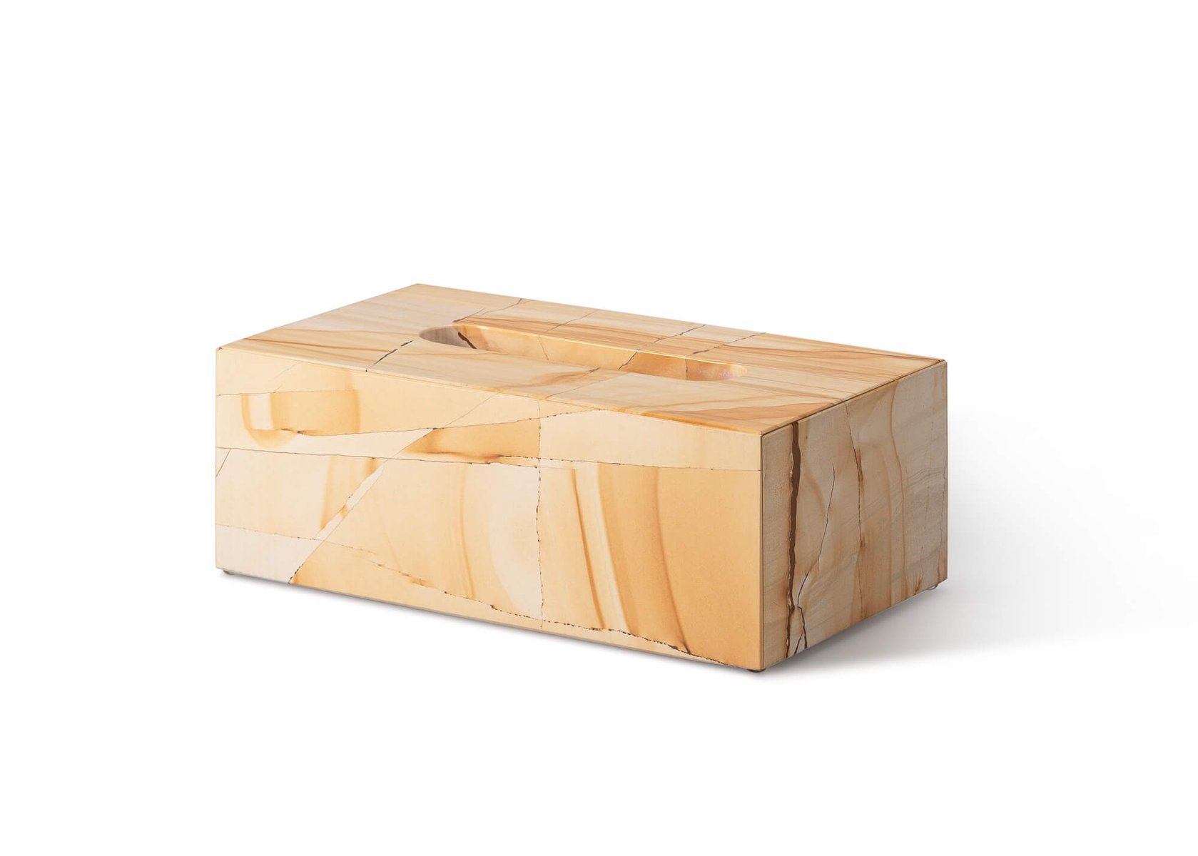 Sand Marble Rectangular Tissue Box by Royal Bee Design for sale at Pamono