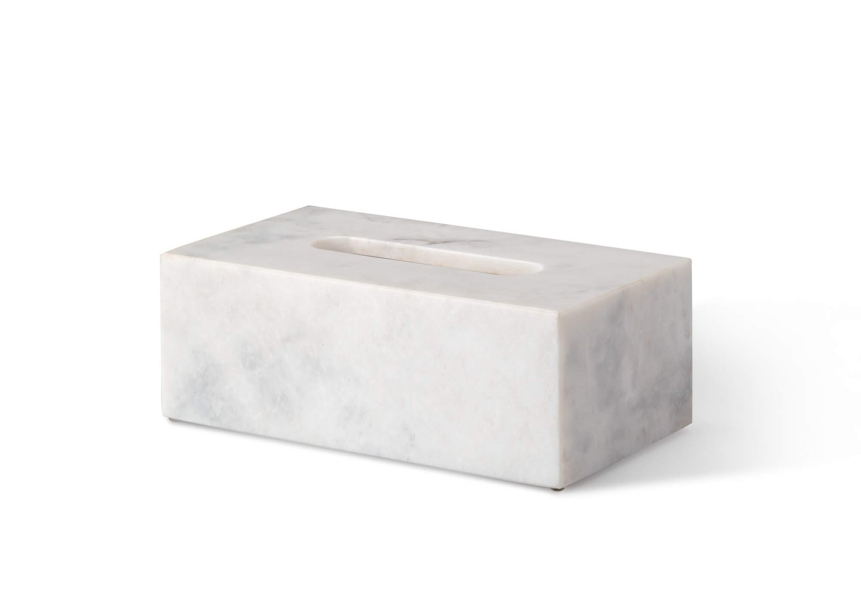 White Marble Rectangular Tissue Box by Royal Bee Design for sale at Pamono
