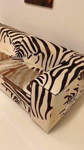 Vintage Zebra Style Sofa for sale at Pamono