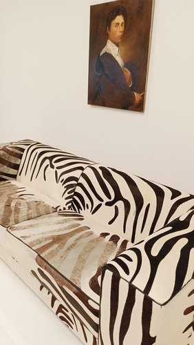 Vintage Zebra Style Sofa for sale at Pamono