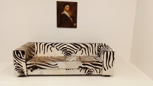 Vintage Zebra Style Sofa for sale at Pamono