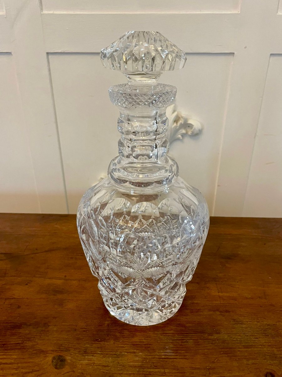 Victorian Cut Glass Decanter, 1850s for sale at Pamono