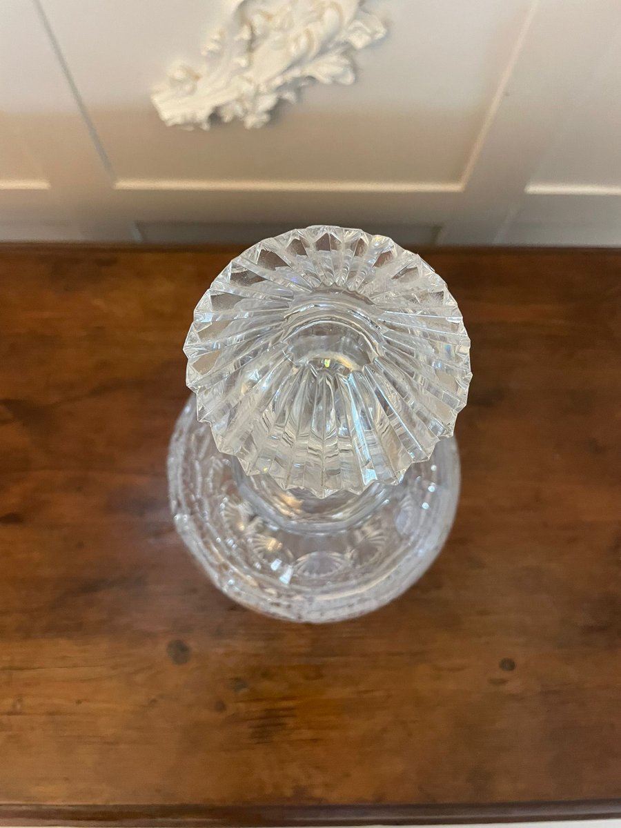 Victorian Cut Glass Decanter, 1850s for sale at Pamono
