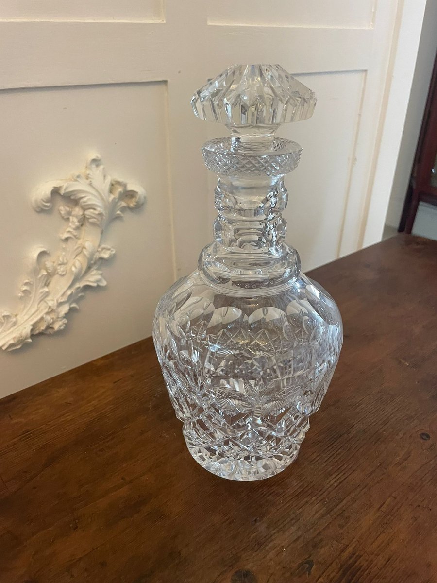 Victorian Cut Glass Decanter, 1850s for sale at Pamono