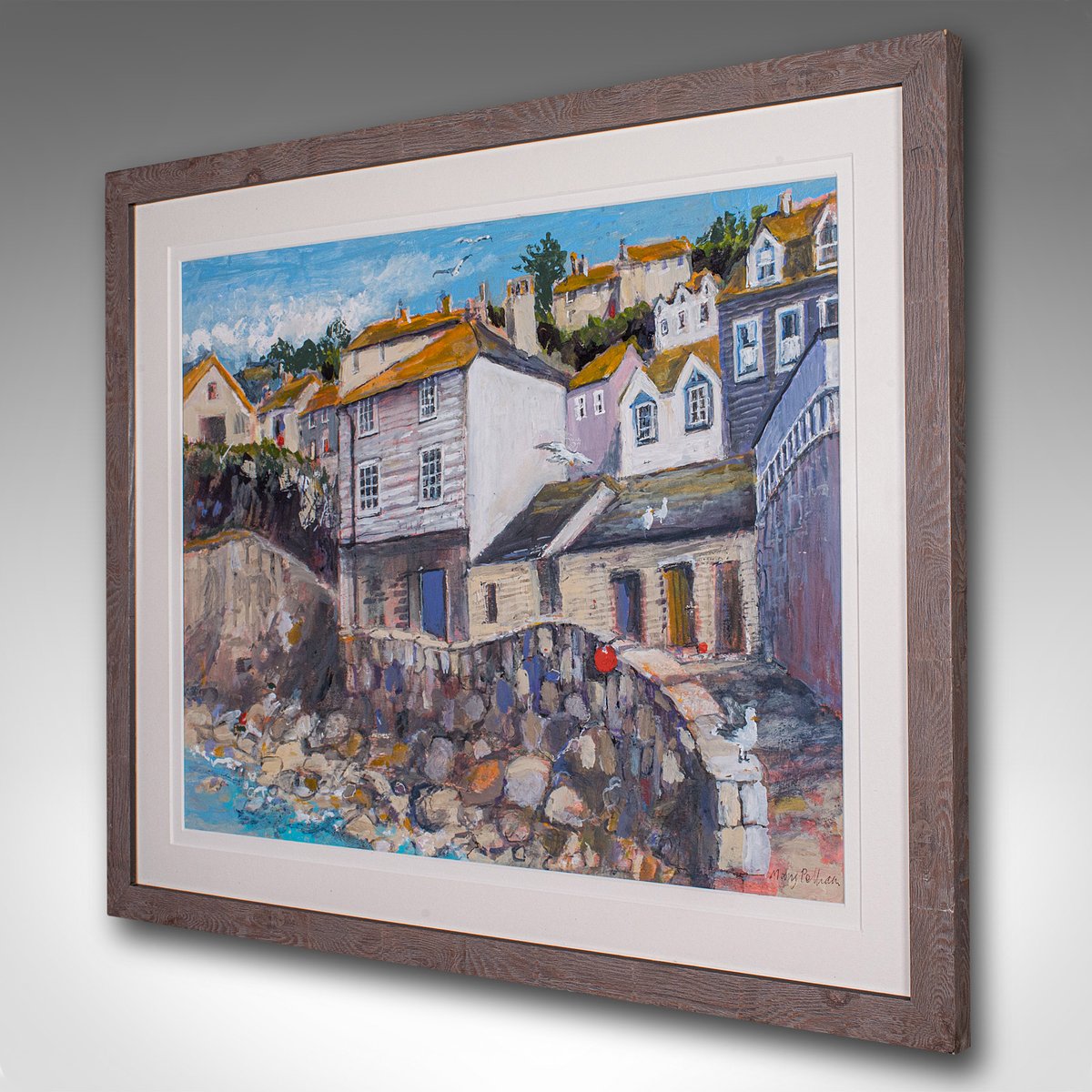 English Artist, Cornish Landscape, 2000s, Acrylic on Canvas, Framed 3